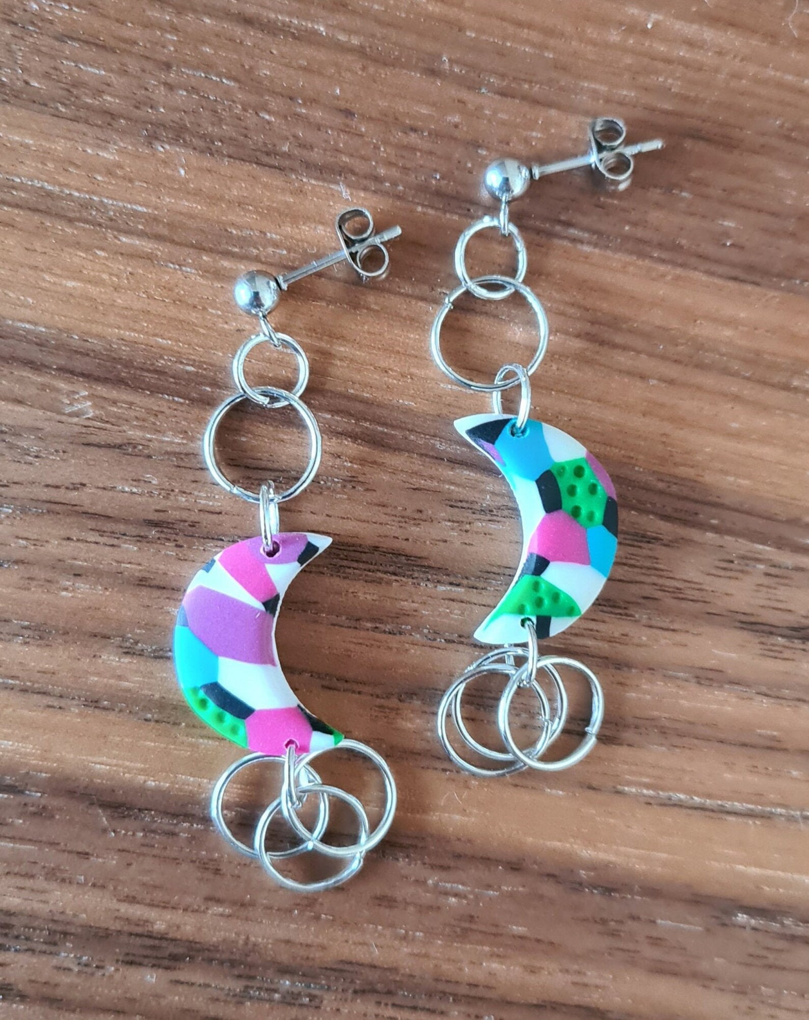Colorful earrings | Etsy