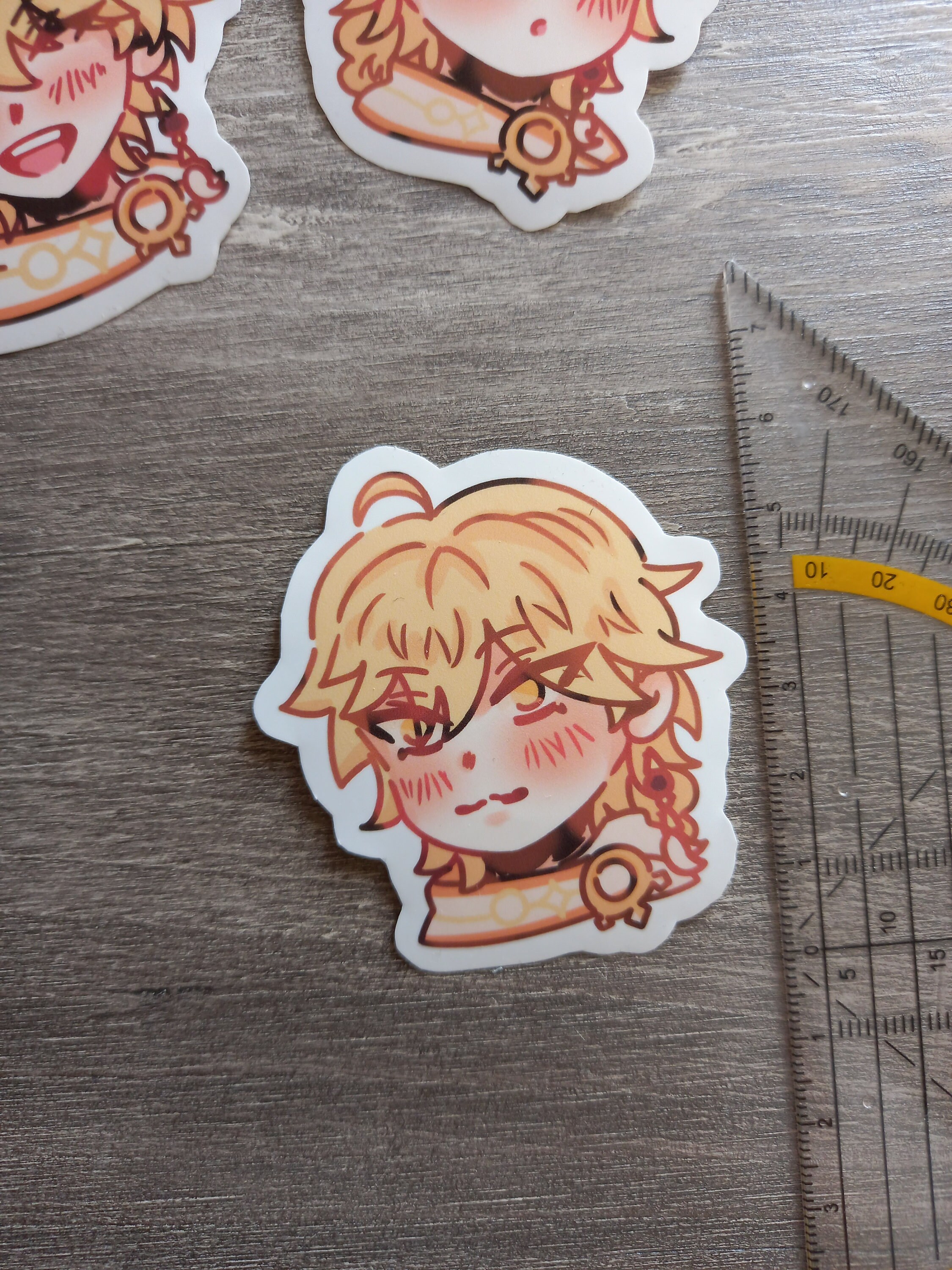 Aether Genshin Impact Vinyl Sticker Set Glossy Waterproof - Etsy