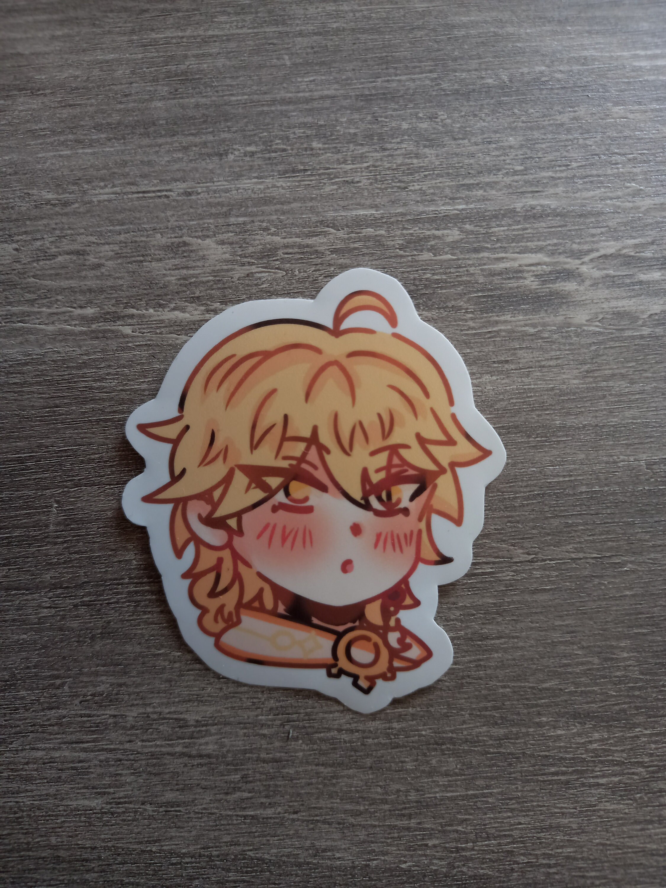 Aether Genshin Impact Vinyl Sticker Set Glossy Waterproof - Etsy