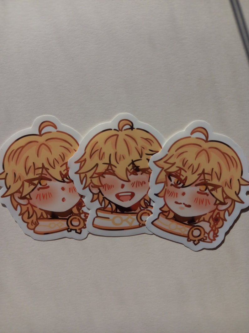 Aether Genshin Impact Glossy Vinyl Sticker Set - Etsy.de