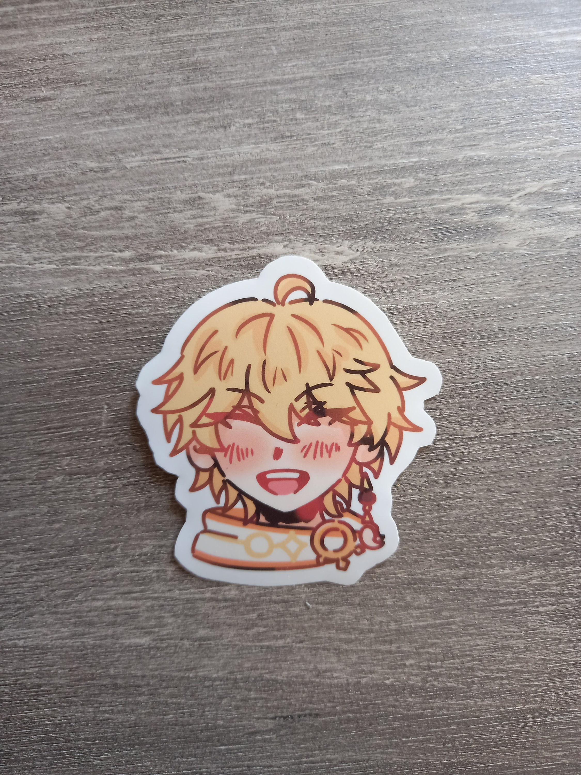 Aether Genshin Impact Vinyl Sticker Set Glossy Waterproof - Etsy