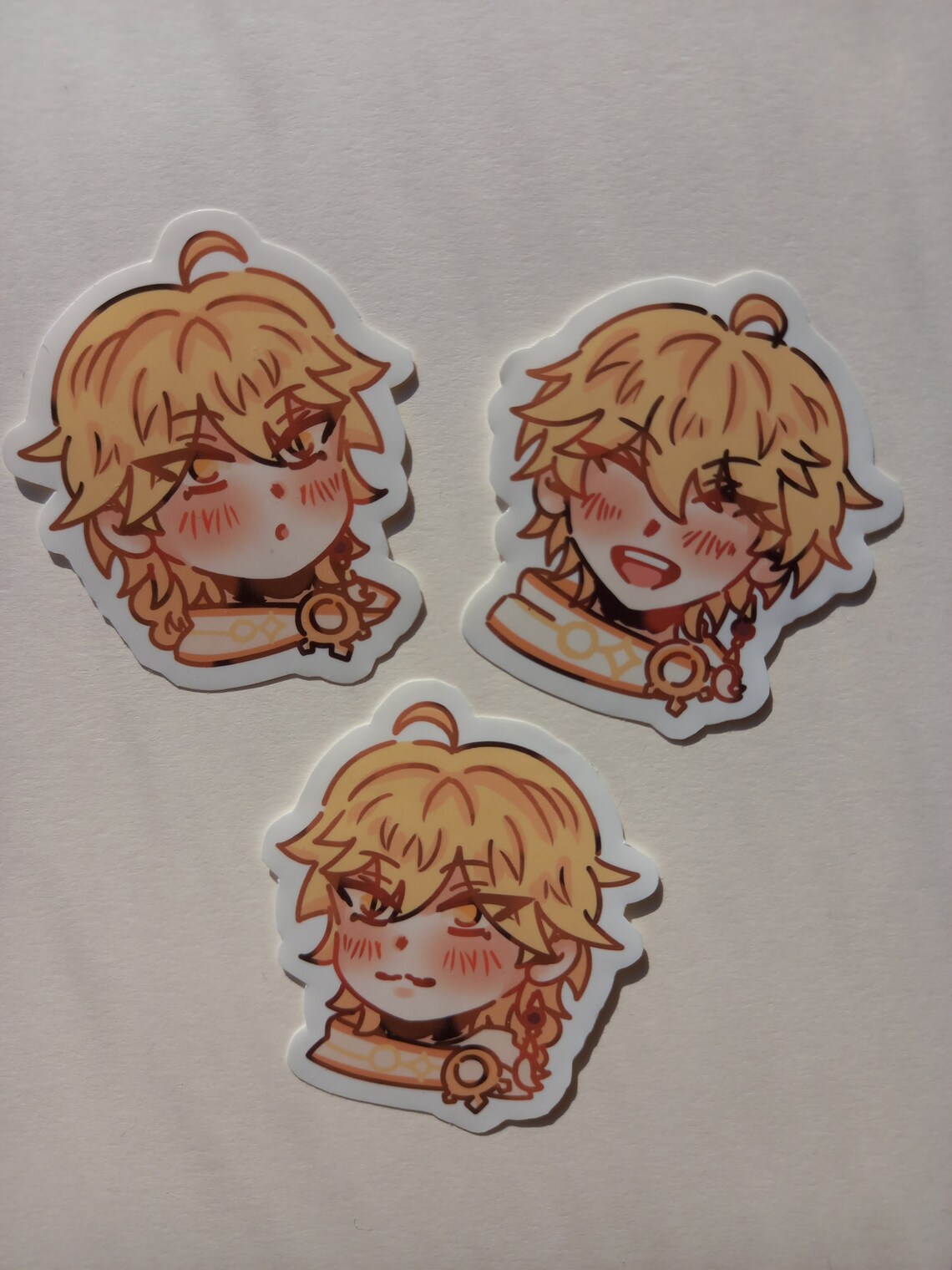 Aether Genshin Impact Glossy Vinyl Sticker Set - Etsy.de