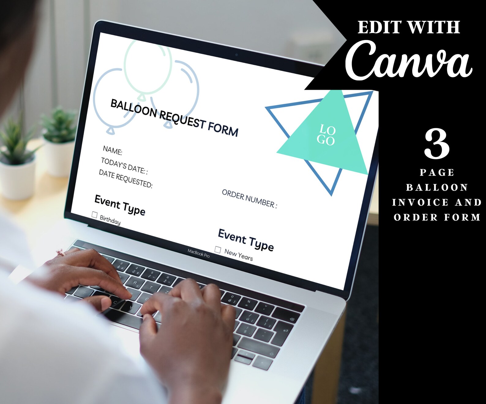 Balloon Order Form and Invoice Template Balloon Request Form for Small ...