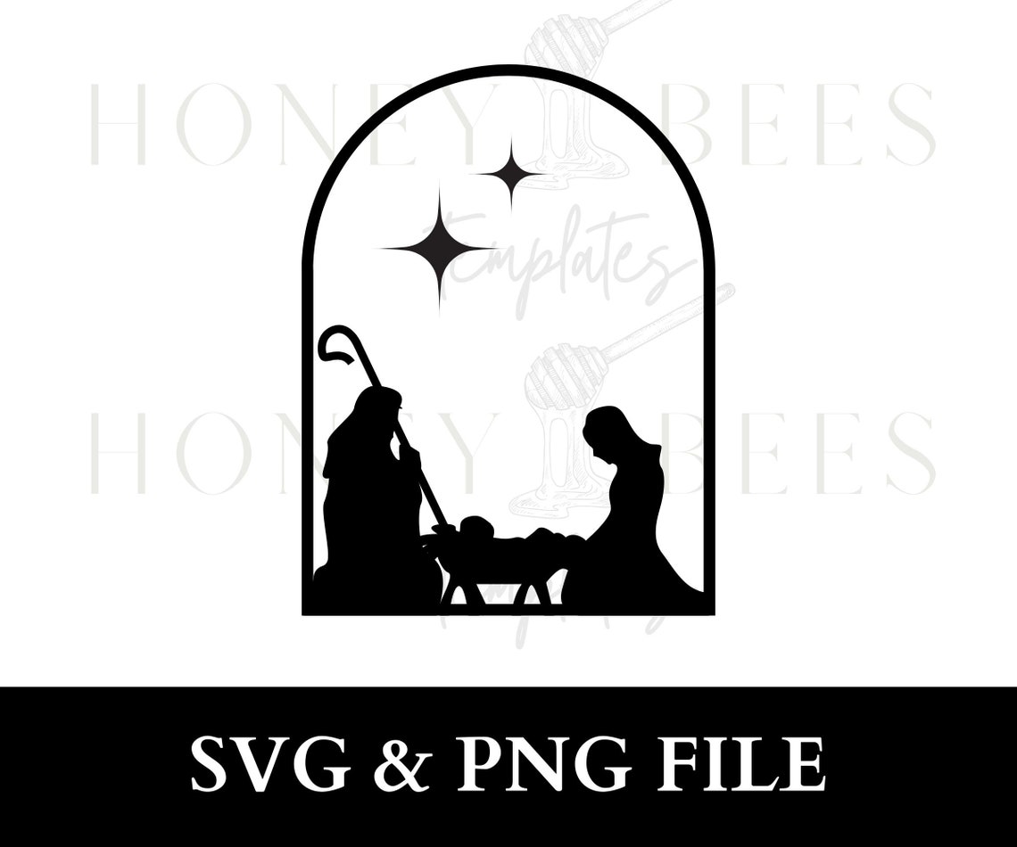 Christmas Nativity SVG Christmas Nativity Cut File - Etsy