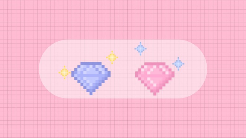 Animated Pixel Diamond Stream Alert - Etsy