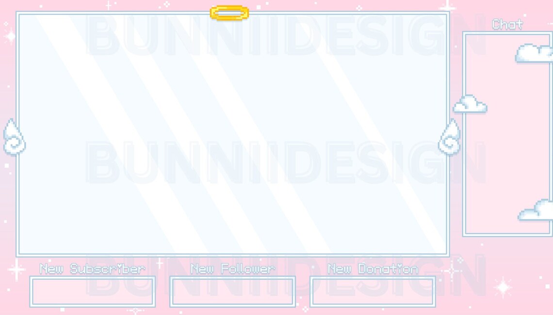 Sparkling Angel Twitch Stream Overlay Package - Etsy