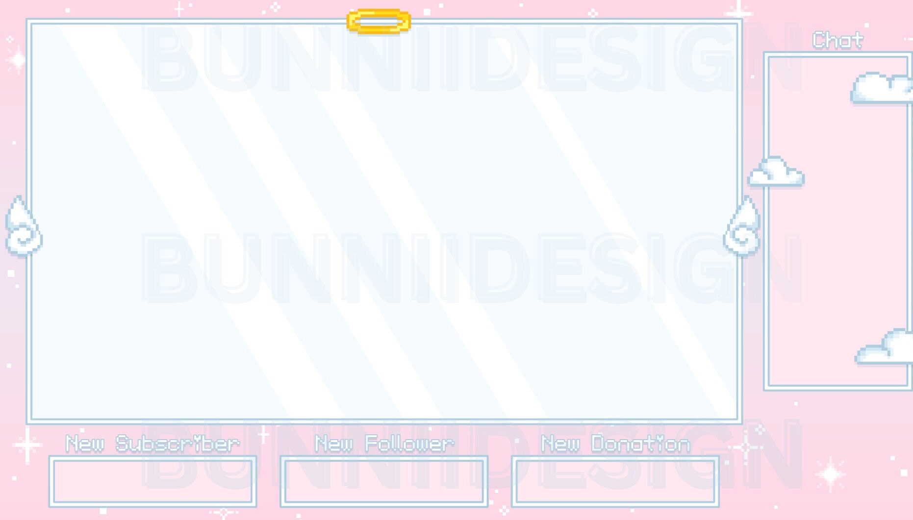 Sparkling Angel Twitch Stream Overlay Package - Etsy