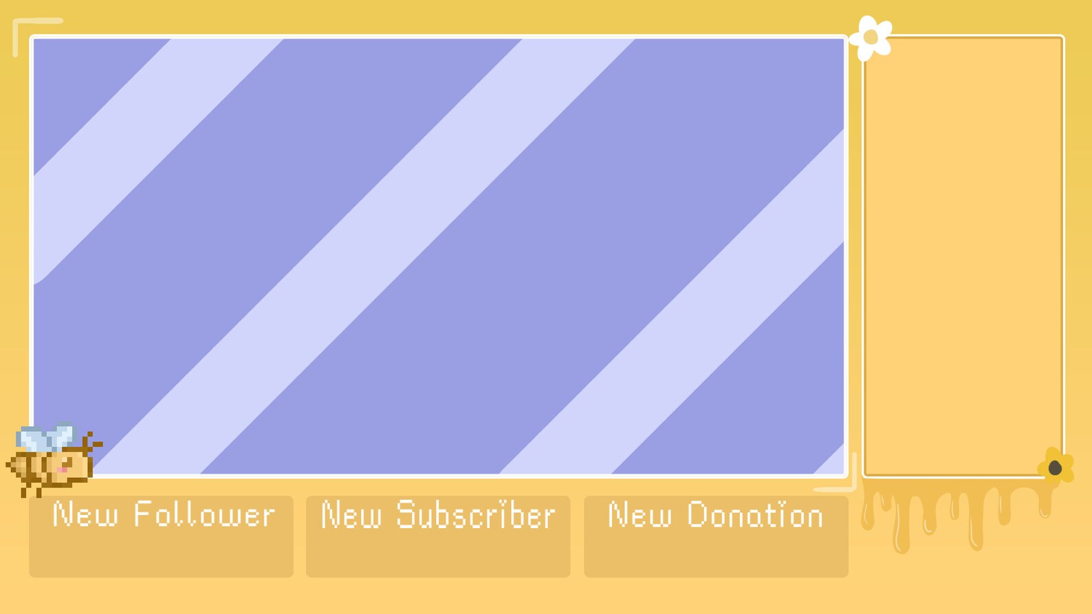 Cute Bee Themed Twitch Package Overlay, Scenes - Etsy Canada