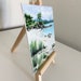 Mini Canvas Painting, Original Beach Landscape Painting, Seaside ...