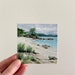 Mini Canvas Painting, Original Beach Landscape Painting, Seaside ...