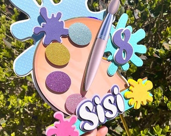 Painting Party Cake Topper - Etsy