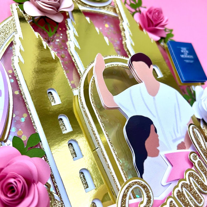 LDS Baptism Cake Topper - Elegant God Bless Decor - Mormon Baptism ...