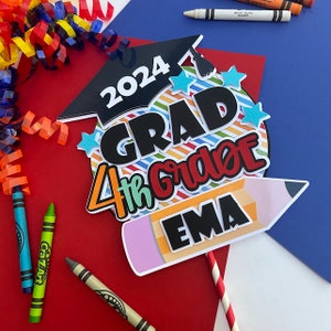 Elementary Graduation Cake Topper - First Grade Graduation - Sixth ...