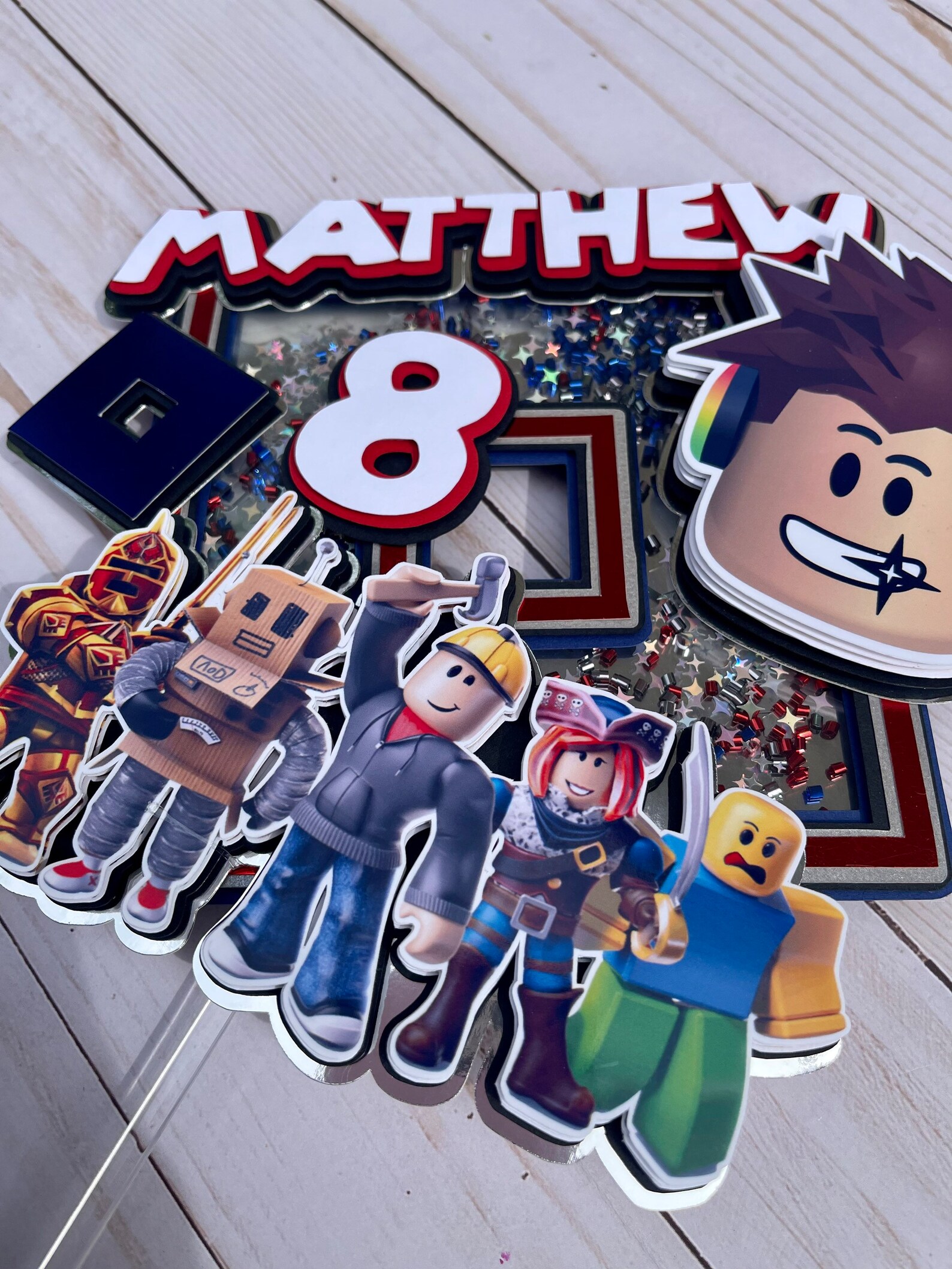 Roblox Cake Topper roblox Decorations Birthday Roblox - Etsy