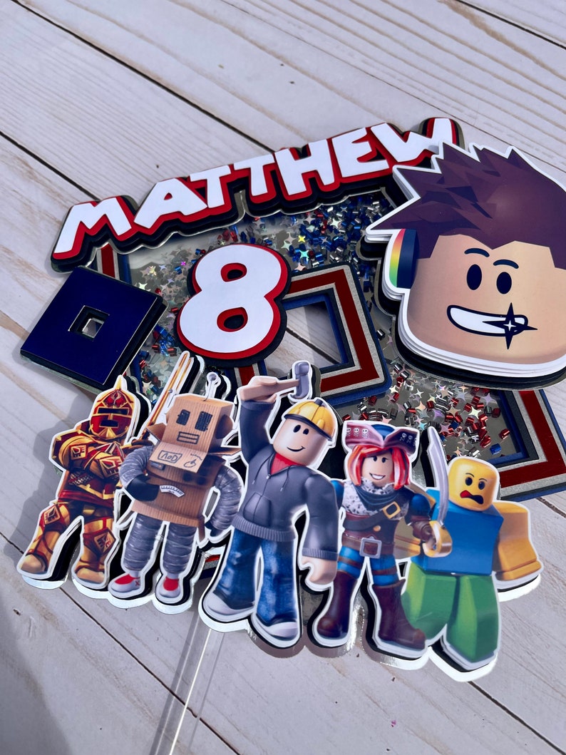 Roblox Cake Topper roblox Decorations Birthday Roblox - Etsy