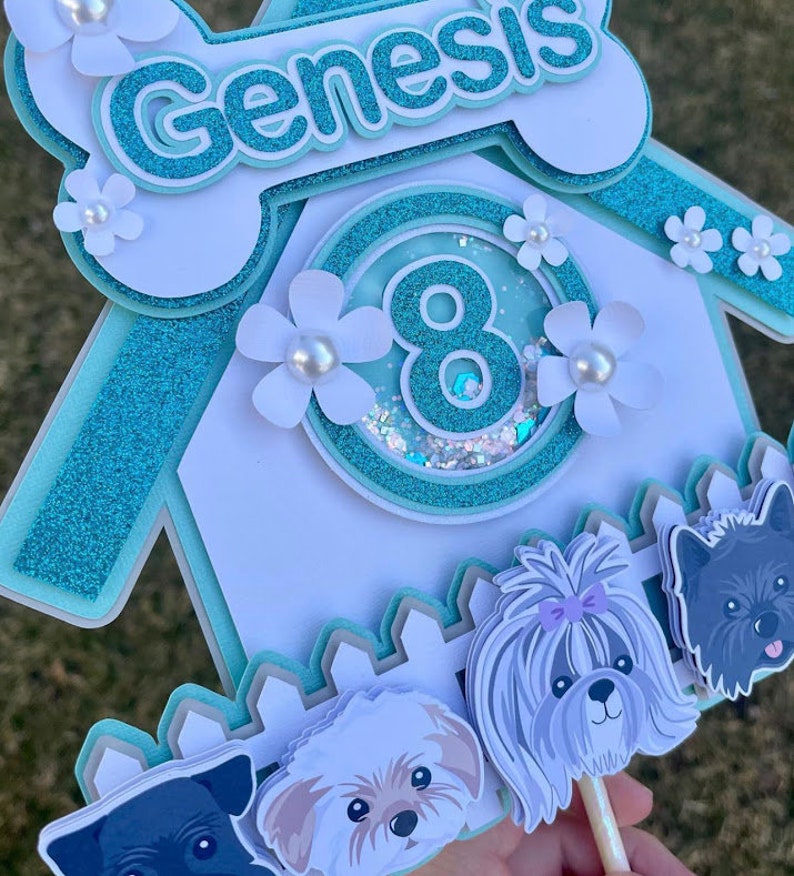 Dog Cake Topper Birthday Cake Topper Puppy Cake Topper - Etsy