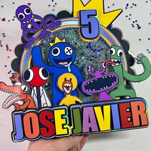 Rainbow Friends Cake Topper Cake Topper Rinbow Friends - Etsy