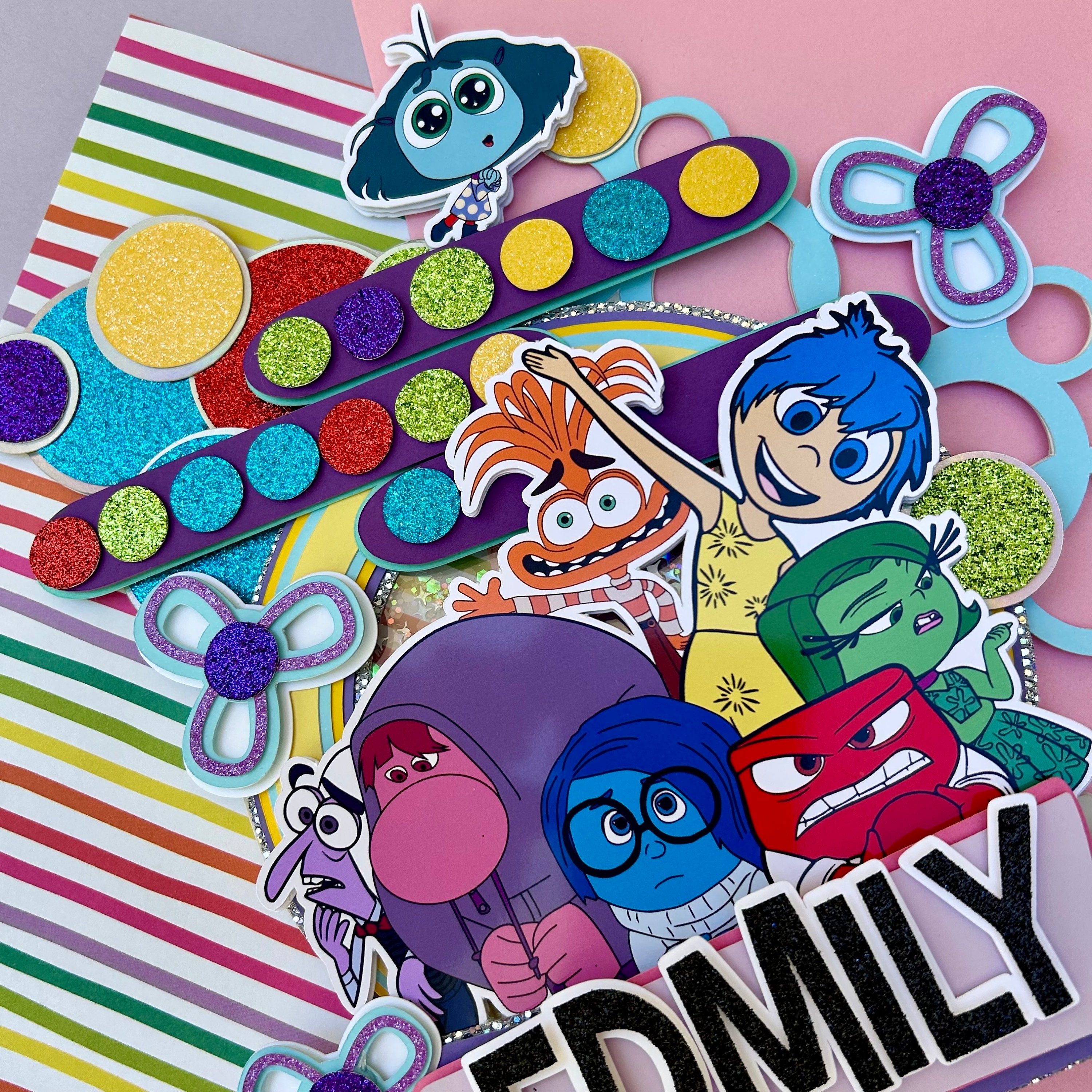 Inside Out Cake Topper - Inside Out 2 - Inside Out Party - Emotions ...