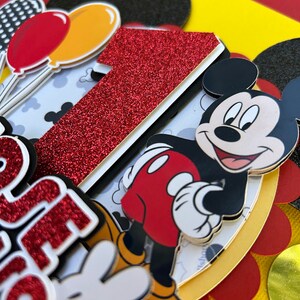 Mickey Mouse Cake Topper - Mickey Cake Topper - Mickey Mouse Birthday ...