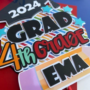 Elementary Graduation Cake Topper - First Grade Graduation - Sixth ...