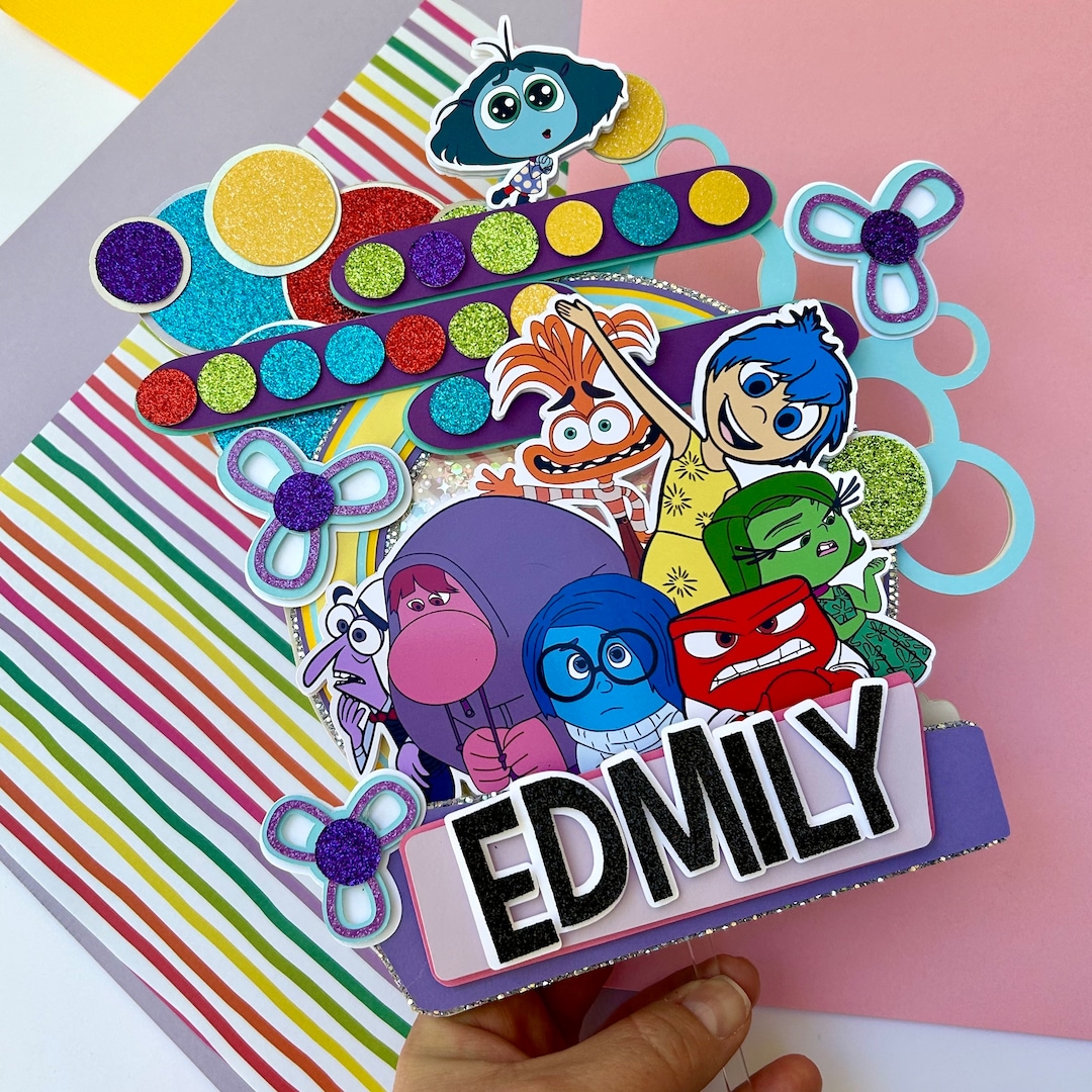 Inside Out Cake Topper - Inside Out 2 - Inside Out Party - Emotions ...
