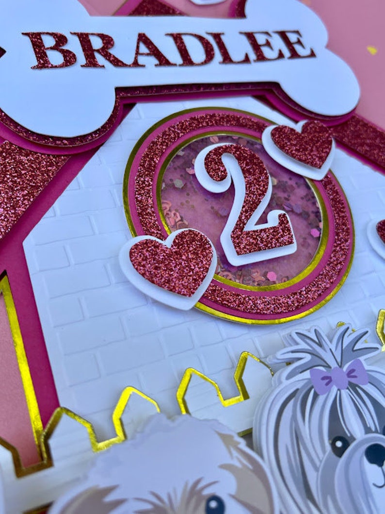 Dog Cake Topper Birthday Cake Topper Puppy Cake Topper - Etsy