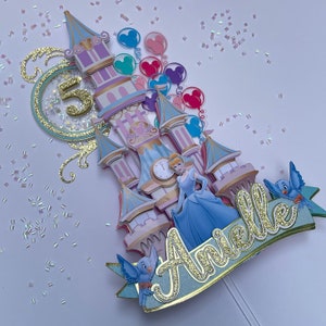 Cake Topper Princess - Cake Topper Cinderella - Cake Topper - Princess ...