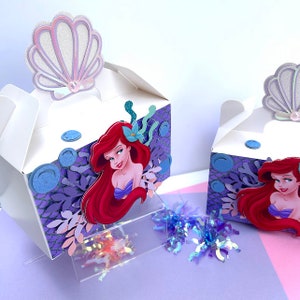 Little Mermaid Favor Box - Little Mermaid Party Decorations -- Ariel ...