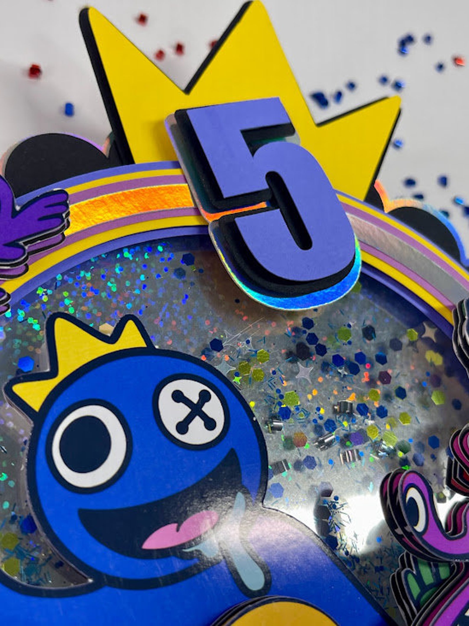 Rainbow Friends Cake Topper Cake Topper Rinbow Friends - Etsy