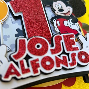 Mickey Mouse Cake Topper - Mickey Cake Topper - Mickey Mouse Birthday ...