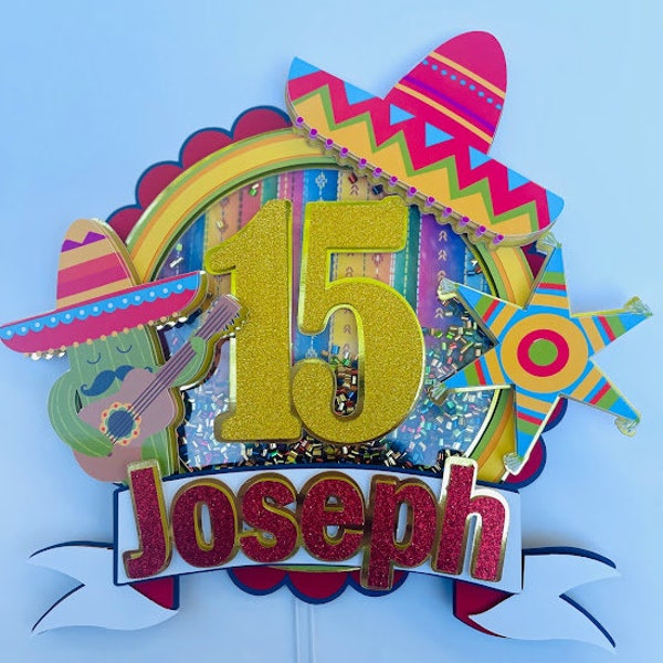 Mexican cake topper - Etsy México