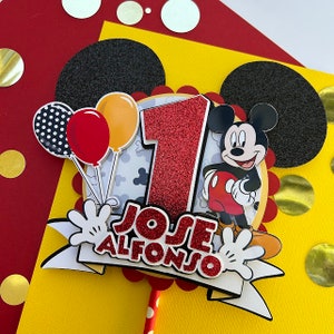 Mickey Mouse Cake Topper - Mickey Cake Topper - Mickey Mouse Birthday ...