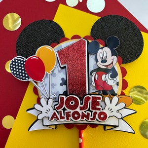 Mickey Mouse Cake Topper - Mickey Cake Topper - Mickey Mouse Birthday ...