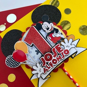 Mickey Mouse Cake Topper - Mickey Cake Topper - Mickey Mouse Birthday ...