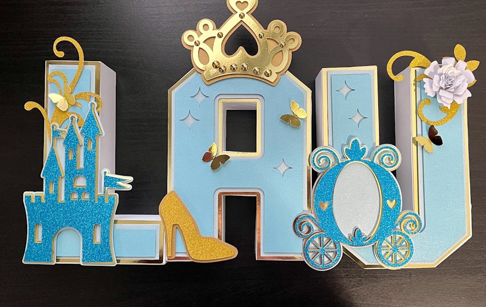 Cinderella Letter 3d Cinderella Party Decorations - Etsy