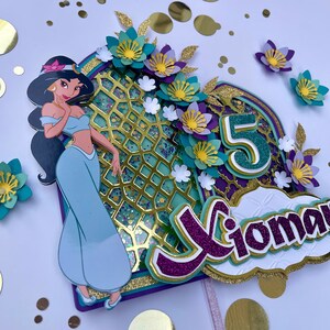 Princess Jasmine Cake Topper - Aladdin Cake Topper - Princess Jasmine ...