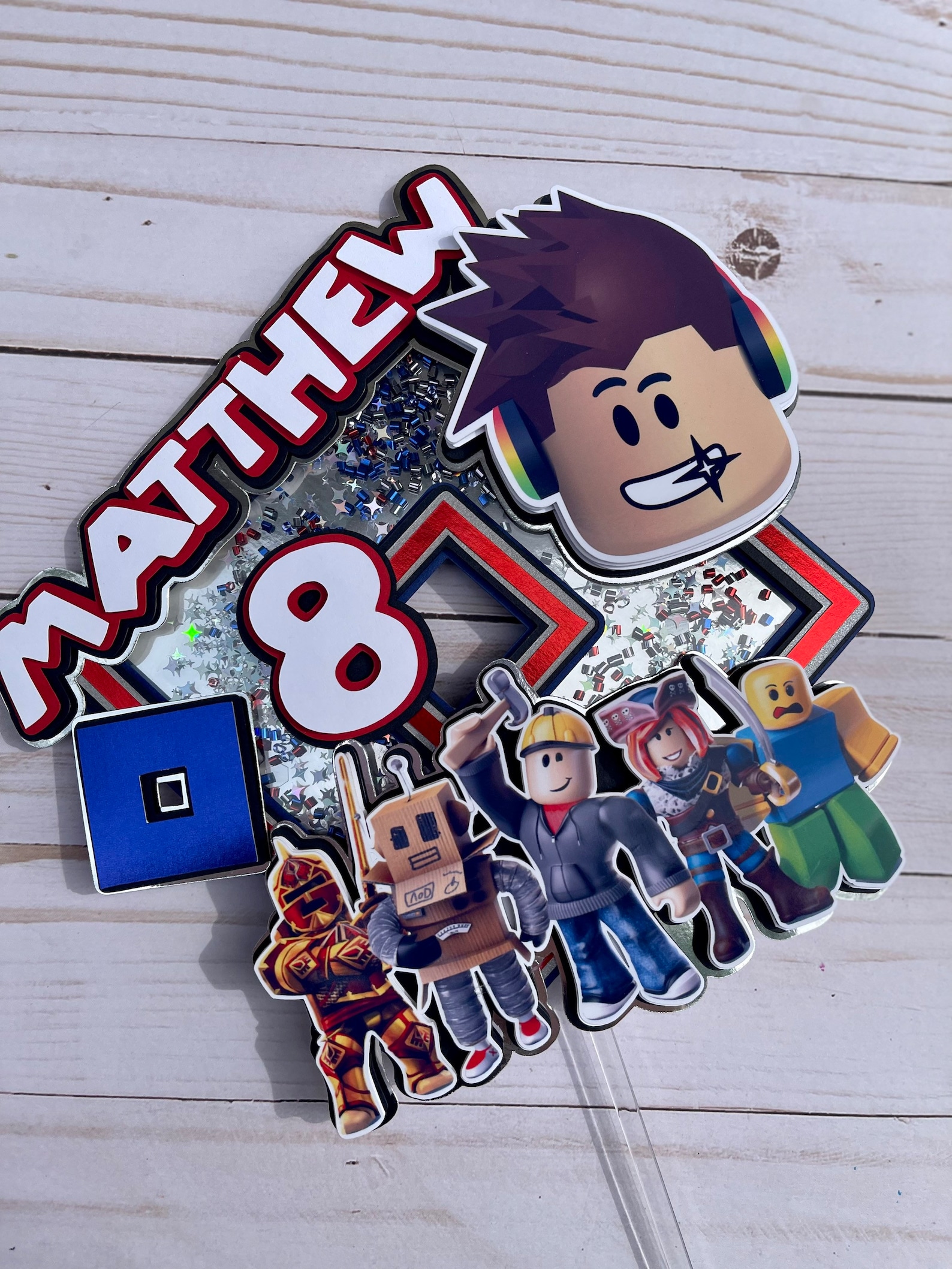 Roblox Cake Topper roblox Decorations Birthday Roblox - Etsy