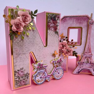 Paris Party - Letter 3D Paris - Party Decorations - Paris Theme Party ...