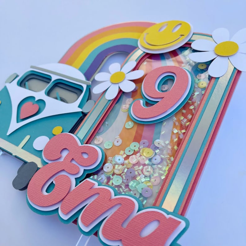 Groovy Cake Topper Groovy Birthday Groovy Decor Hippie - Etsy