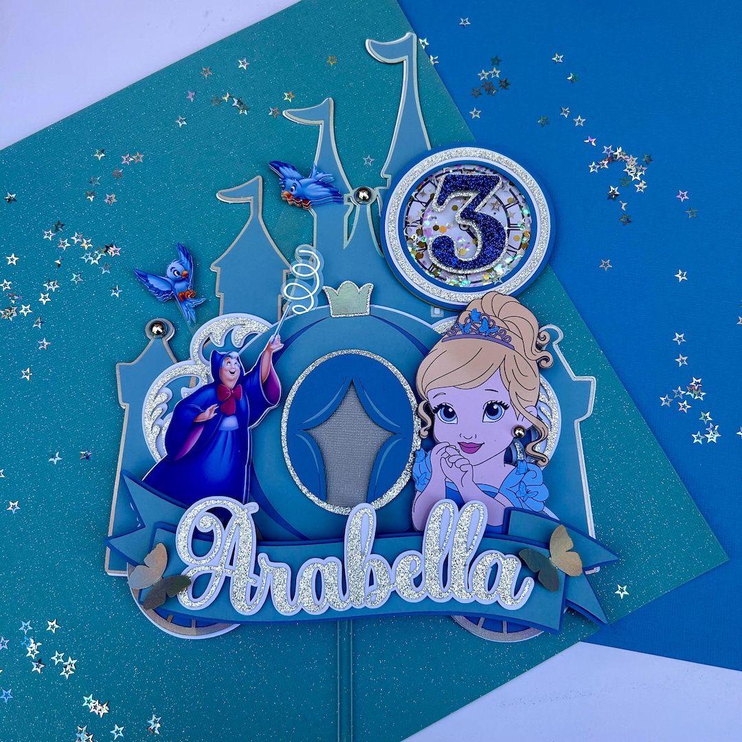 Cinderella Cake Topper - Cinderella Baby - Cinderella Decorations ...