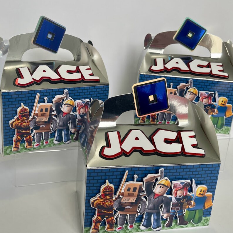 Roblox Favor Box Roblox Video Game Roblox Party Roblox - Etsy