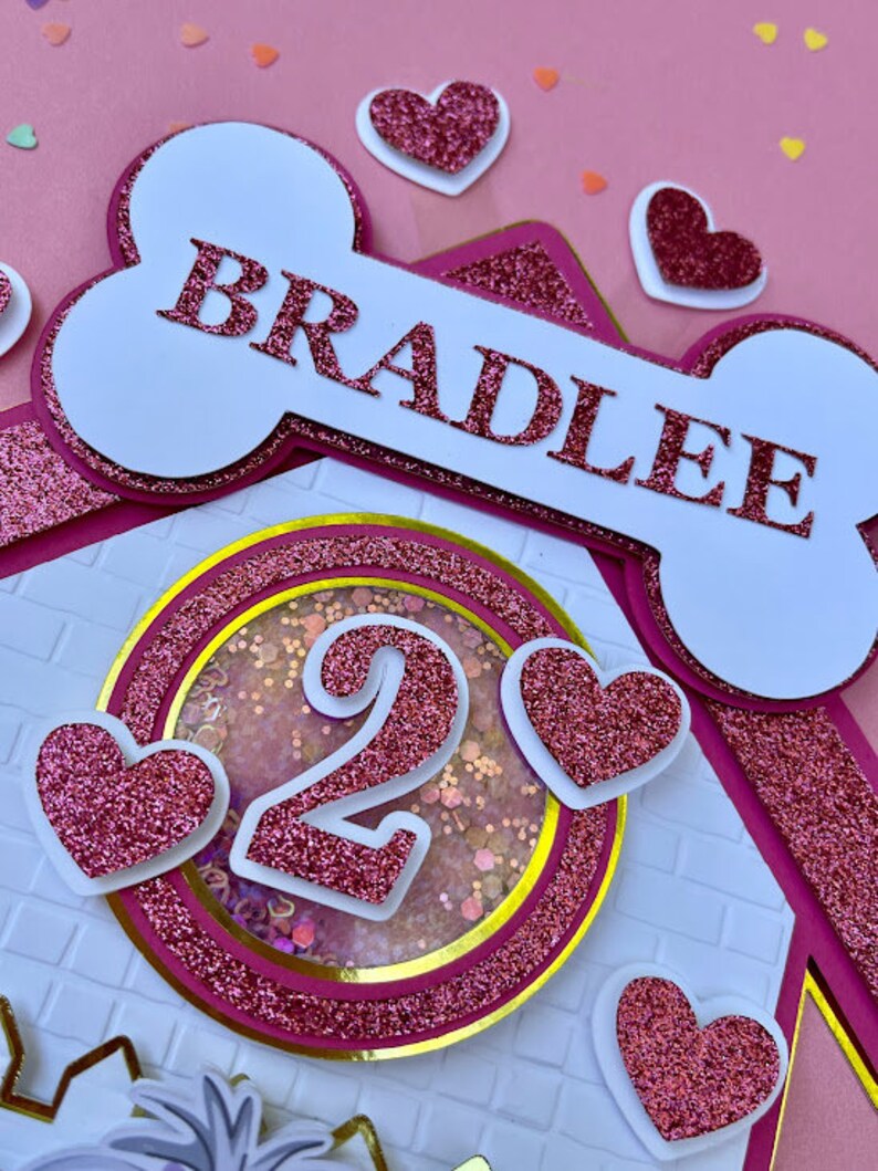 Dog Cake Topper Birthday Cake Topper Puppy Cake Topper - Etsy