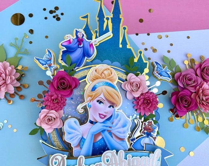 Cinderella Centerpieces, Cinderella Cake Toppers, Princess Birthday ...