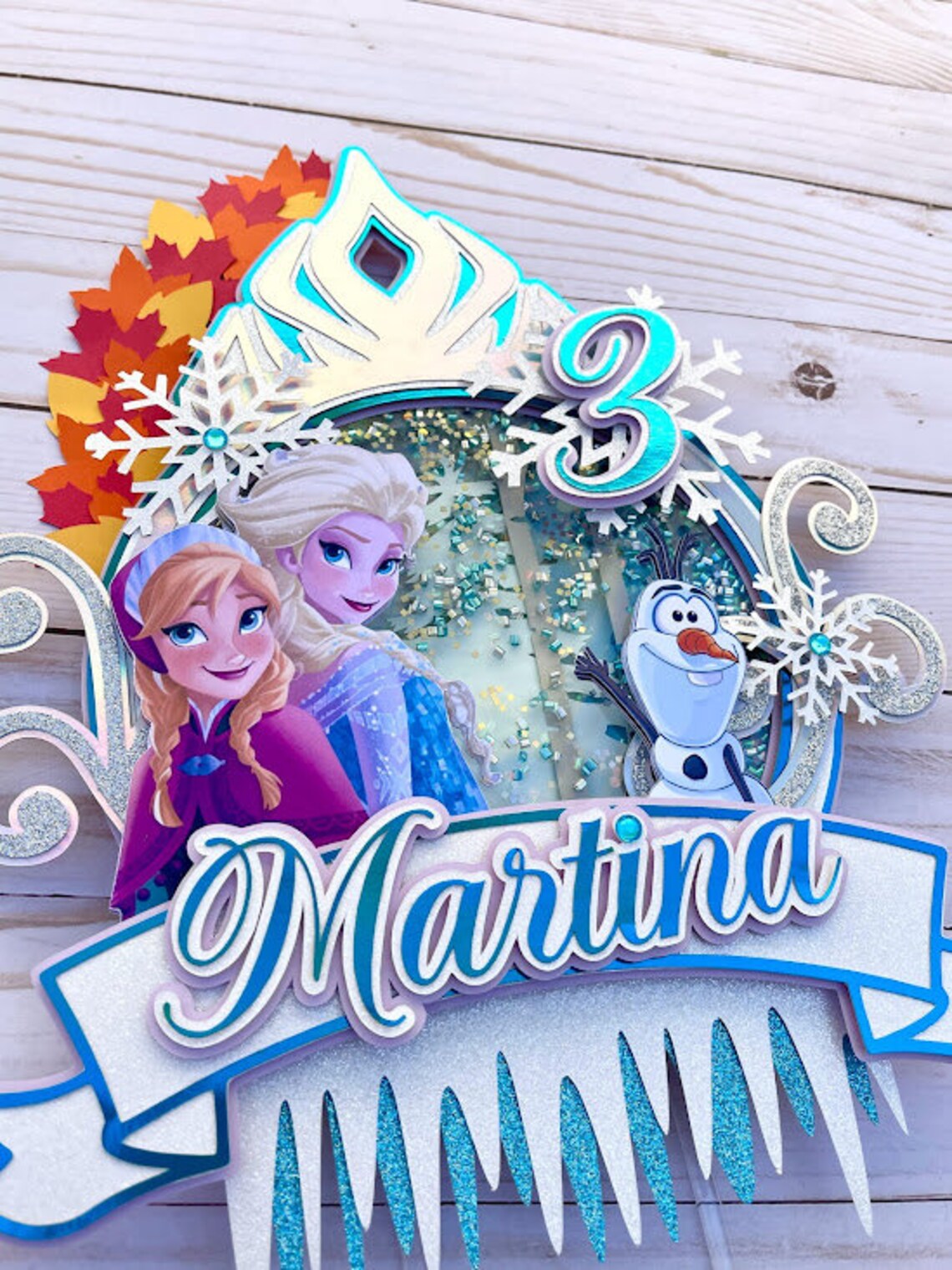 Frozen Cake Topper - Frozen Birthday - Party Decorations - Personalized ...