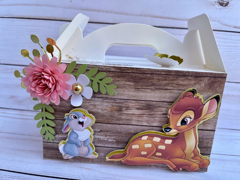 Bambi Favor Box Cajas De Dulces De Bambi Decoracion Mesa - Etsy