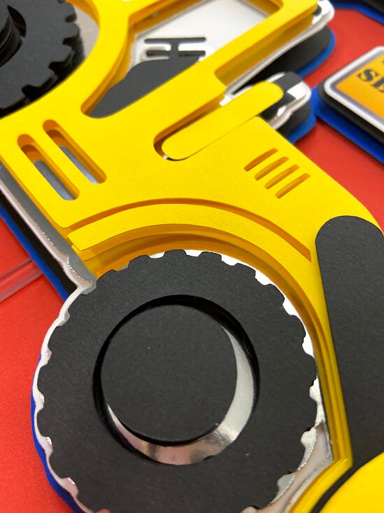 Construction Cake Topper - Bulldozer - Excavator - Construction Truck ...