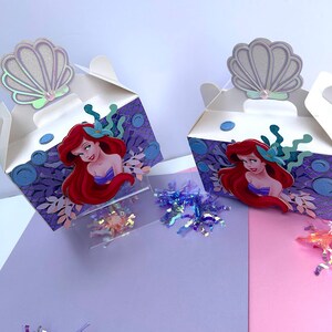 Little Mermaid Favor Box - Little Mermaid Party Decorations -- Ariel ...