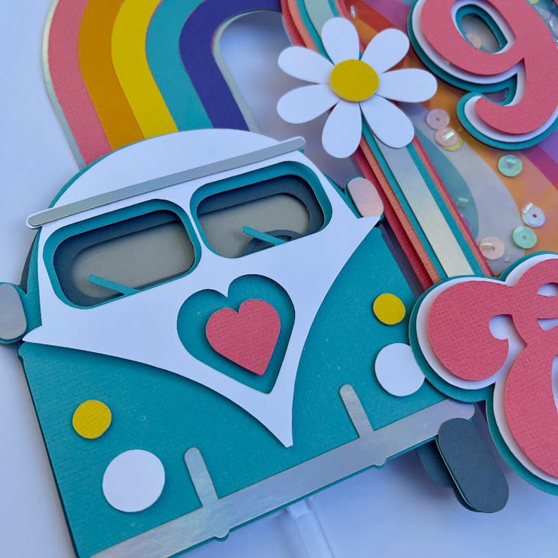 Groovy Cake Topper Groovy Birthday Groovy Decor Hippie - Etsy