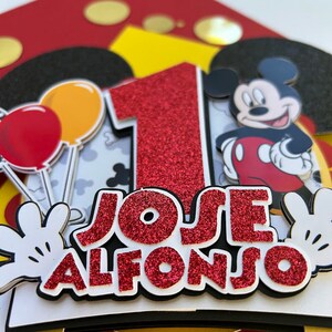 Mickey Mouse Cake Topper - Mickey Cake Topper - Mickey Mouse Birthday ...