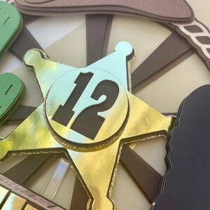 Cowboy Theme Cake Tooper - Cowboy Party Decorations - Cowboy Party ...